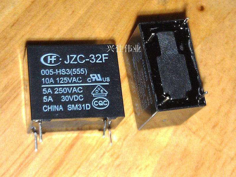 Hongfa relays JZC-32F-005-HS3 (555) 5V 4 foot – Inkocean Technologies