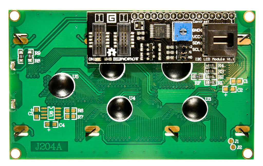 DFRobot Arduino IIC / I2C LCD2004 character LCD display blue screen of – Inkocean Technologies