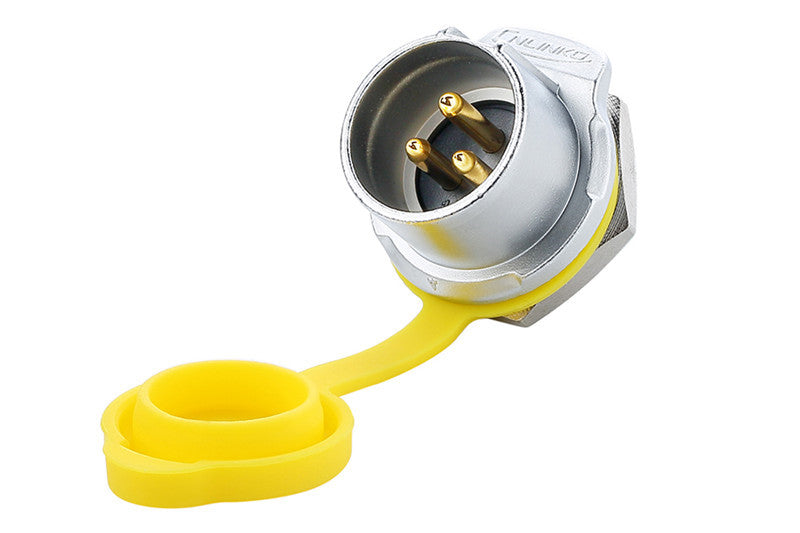 Air Lingke LP20 3-wire power plug socket waterproof connector mounted – Inkocean Technologies