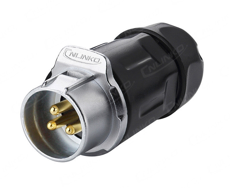 Air Lingke LP20 3-wire power plug socket waterproof connector mounted – Inkocean Technologies