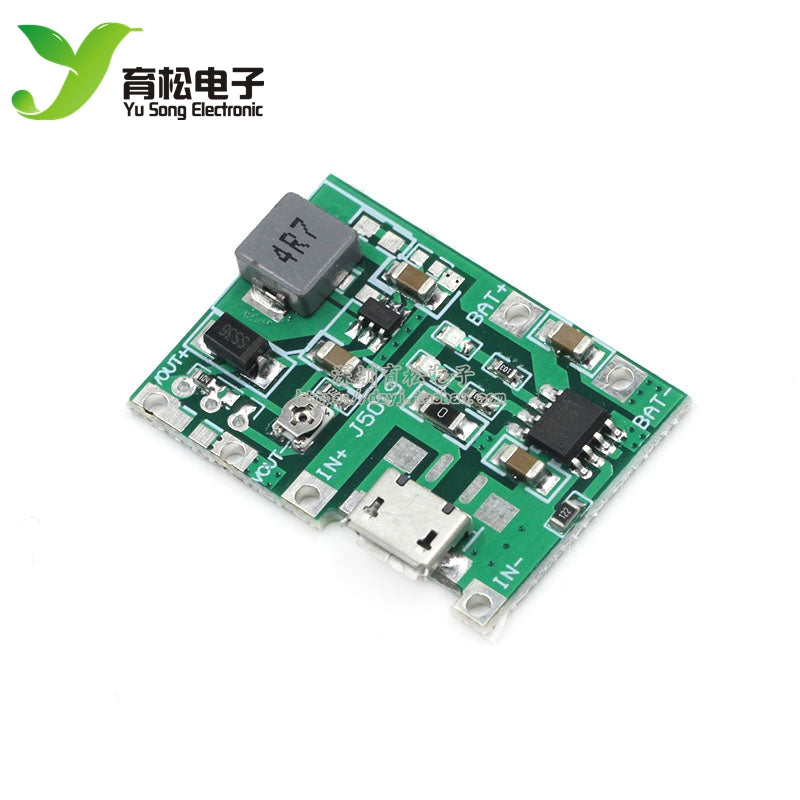 3.7V liter 5V9V adjustable module 2A multimeter modified 18650 lithium ...