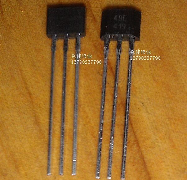 The sensor SS49E Hall element 49E SS49E linear Hall switch TO92 Packag ...