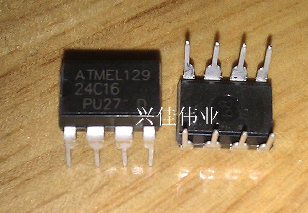 The 24C16 AT24C16 AT24C16N AT24C16AN DIP 8-pin DIP memory chip ...
