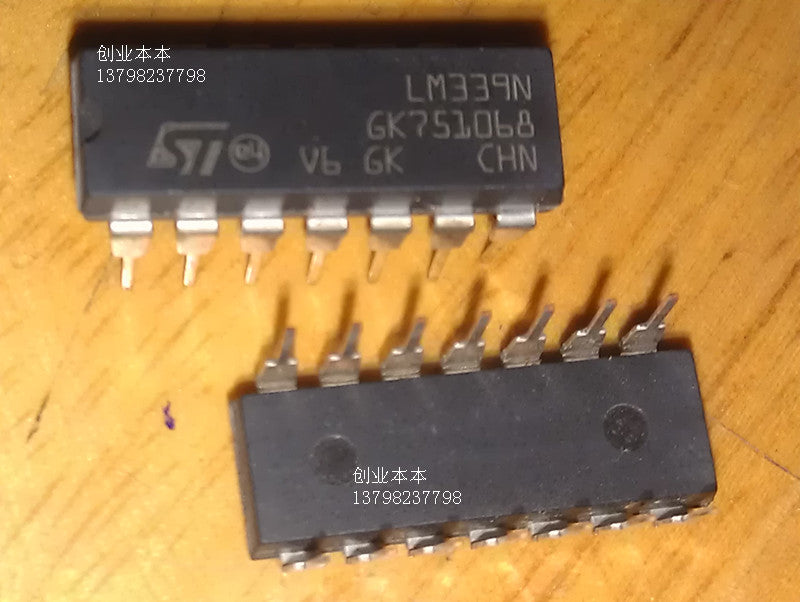 LM339 LM339N DIP-14 four precision voltage comparator ST – Inkocean ...