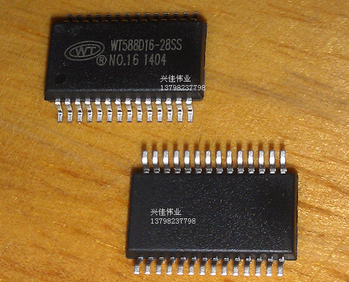WT588D16-28SS 16M SSOP28 package rewritable voice chip – Inkocean ...