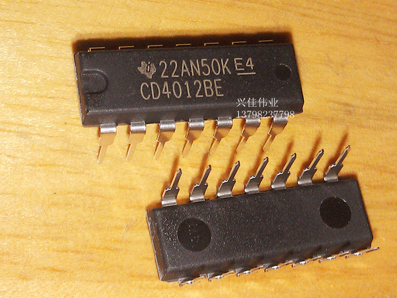 CD4012 CD4012BE DIP14 Dual 4-input NAND gate s TI – Inkocean Technologies