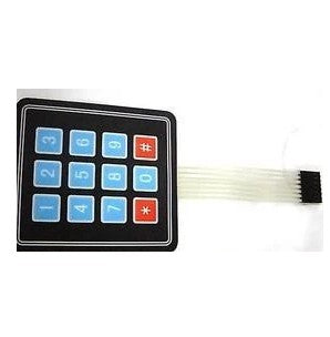 3 * 4 matrix keyboard membrane keyboard Microprocessor Keyboard contro ...