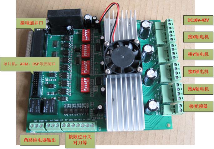 TB6600 axis engraving machine drive four-axis 4-axis stepper motor dri ...