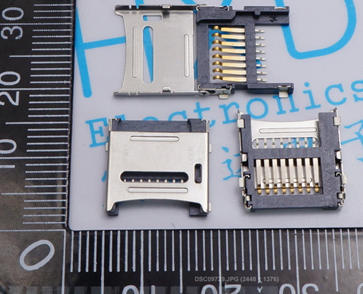 Clamshell deck TF card deck seat micro SD memory card connector / clam ...