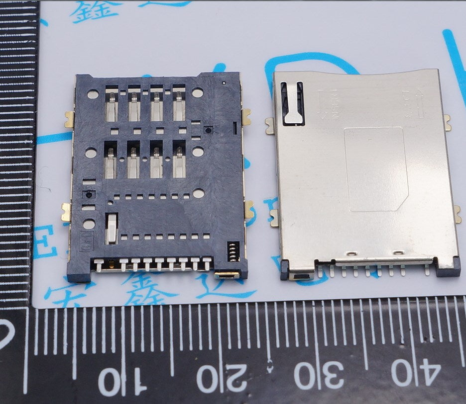 SIM card connector 8 + 1P since the bomb 9P tablet SIM card holder ...