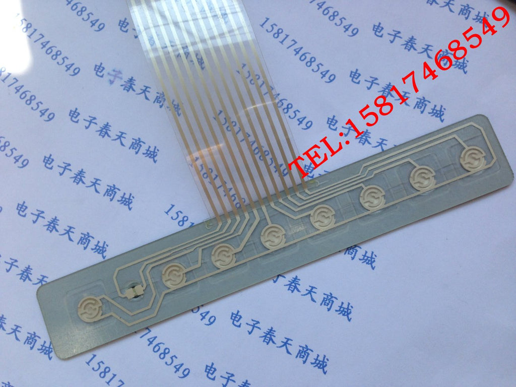 8-key membrane keyboard switch matrix display film button control pane ...