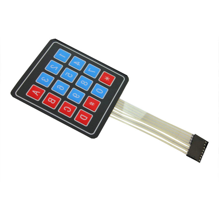 Outer membrane keyboard 4 * 4 matrix keyboard microcontroller Keyboard ...