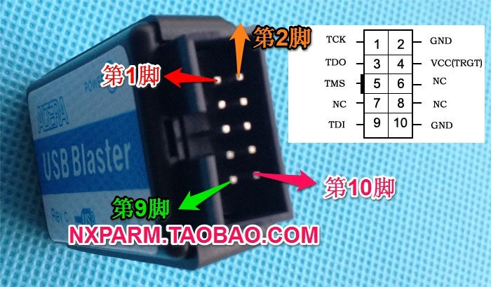 USB Blaster Downloader (ALTERA CPLD / FPGA download cable) high-speed ...