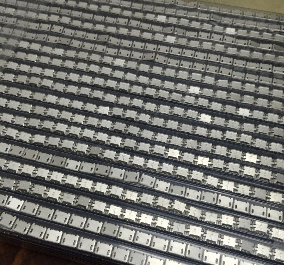 SMD micro USB female socket copper shell USB charging port data port M ...