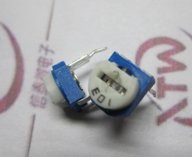Horizontal blue adjustable resistor adjustable potentiometer 10K 103 c ...