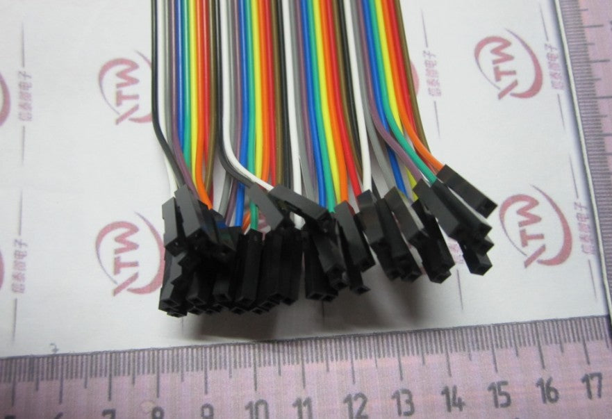 1P Dupont line 2.54MM 40P double plastic shell 20CM 21CM color female ...