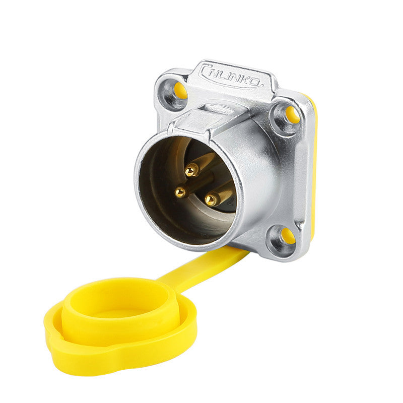 Air Lingke LP20 3-wire power plug socket waterproof connector mounted ...