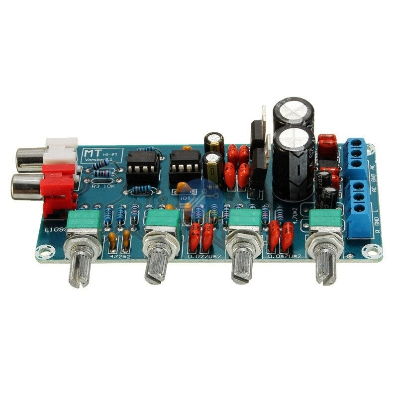 IOT-Audios NE5532 Stereo Preamp Tone Board Volume Control 2 Channel HI ...